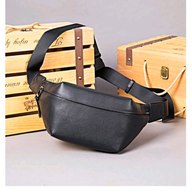 Jual Tas Pinggang Kulit Asli Terbaru Tas dada Kulit Sapi Asli | Shopee ...