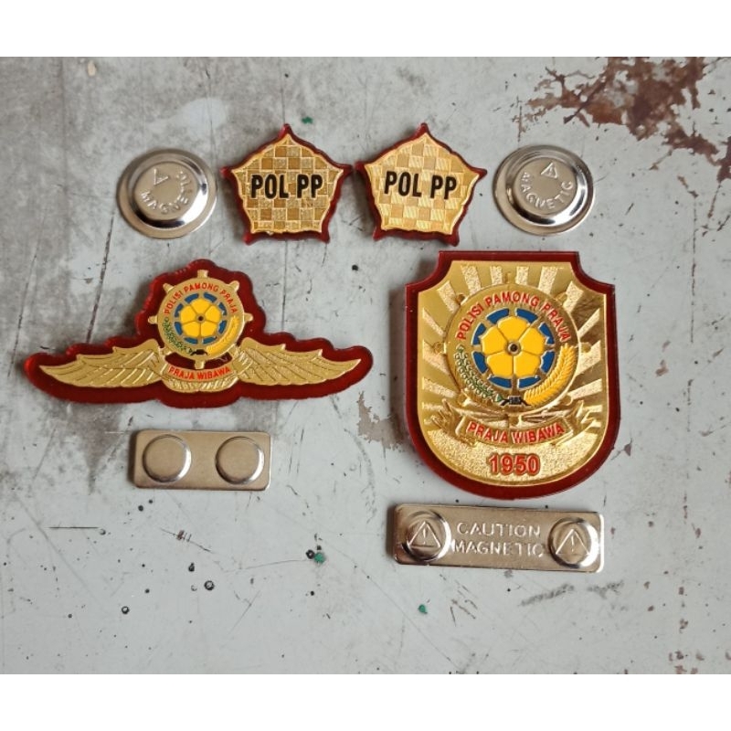 Jual 1SET ATRIBUT PDH POL PP SATPOL PP MAGNET | Shopee Indonesia