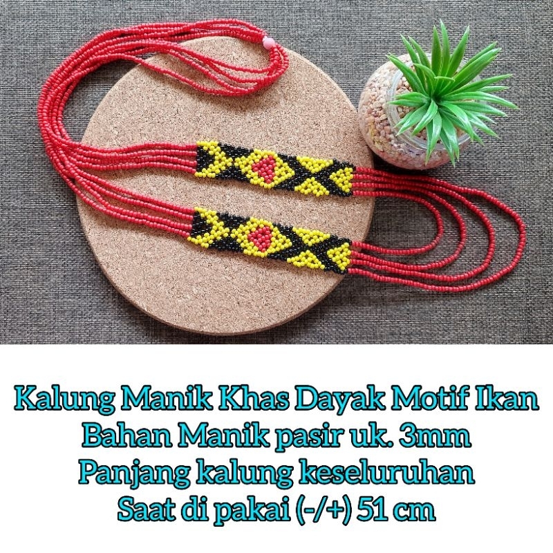 Jual Kalung manik / kalung dayak / kalung manik dayak / kalung manik ...