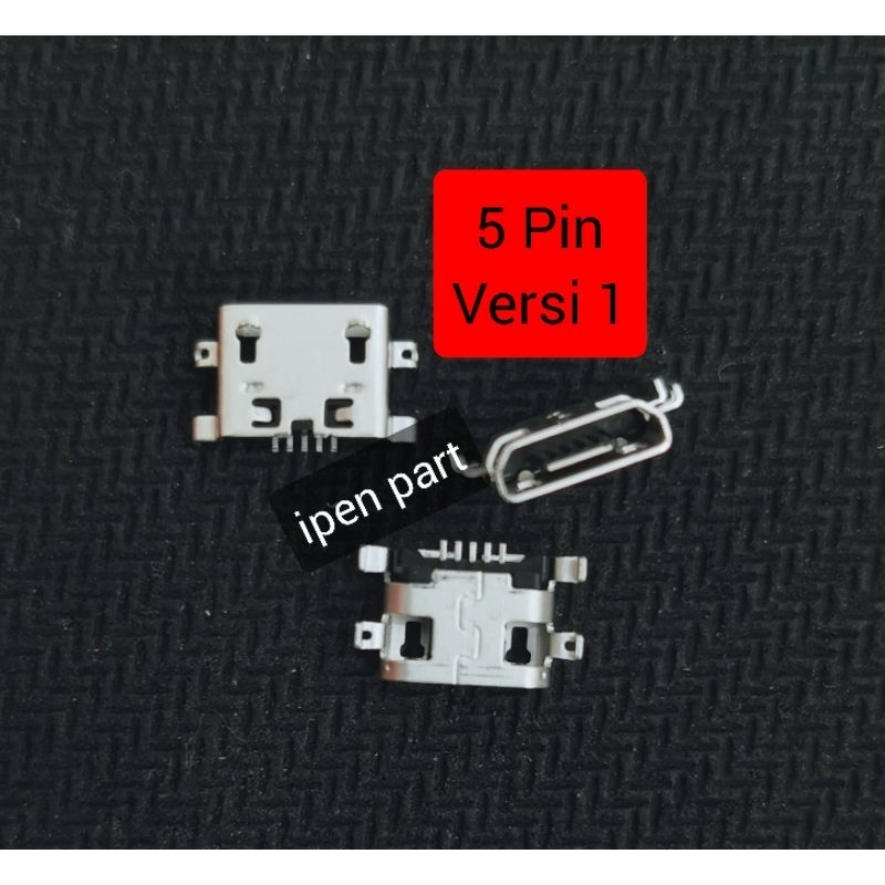 Jual Konektor Cas Aja 5 Pin Versi 1 Connector Charger Original Port Usb ...