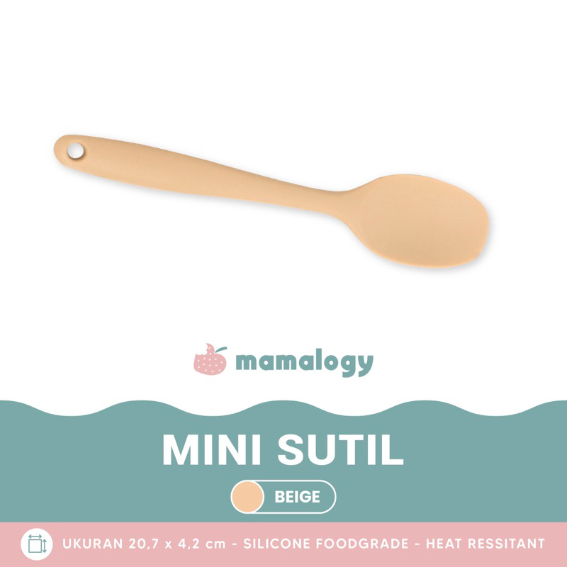 Jual Sutil Mini Silikon MPASI (warna beige) - sodet silicone Mamalogy ...