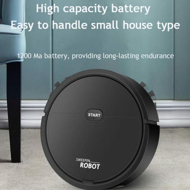 Jual SMART SWEEPING ROBOT 3 IN 1 SAPU PENYEDOT DEBU PEL PEMBERSIH DEBU LANTAI ROBOT VACUUM ...