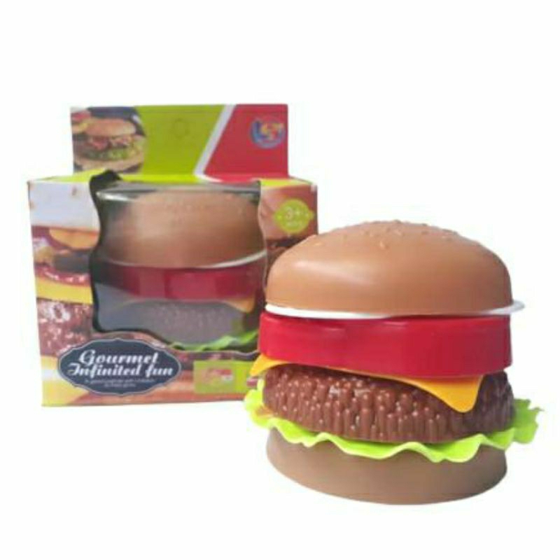 Jual Stacking Burger Mainan Susunan Burger Gourmet Infinited Fun Burger ...