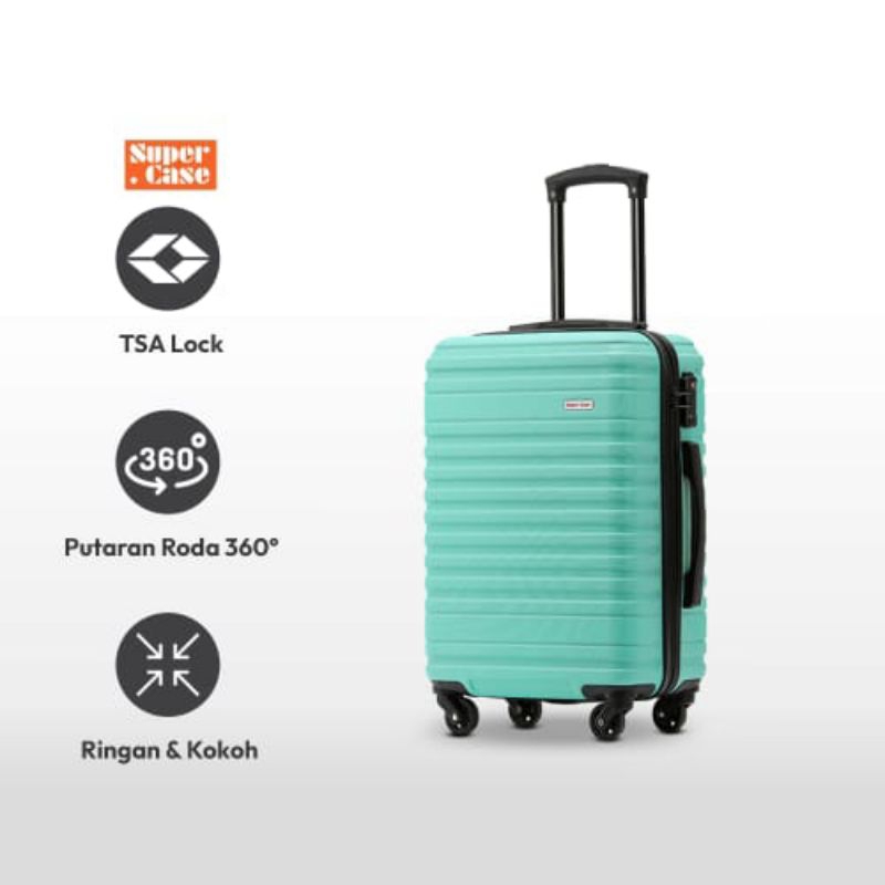 Jual Supercase 20 Inci Sour Belt Koper 4 Roda - Hijau , LUGGAGE SOUR ...