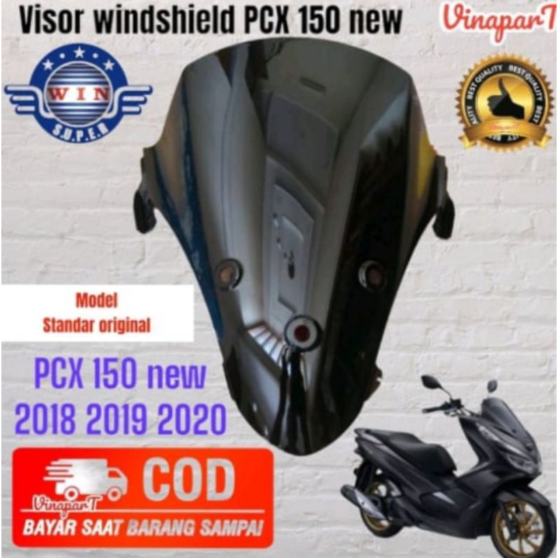 Jual visor windshield pcx 150 lokal standar k97 merk win | Shopee Indonesia