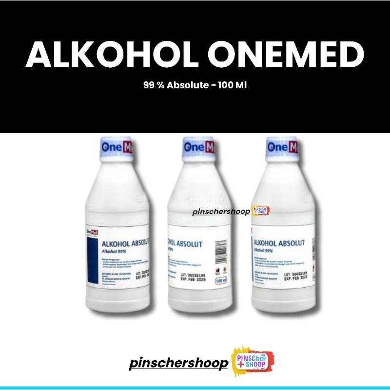 Jual Alkohol 99% Absolute 100 Ml Antiseptik Onemed | Shopee Indonesia