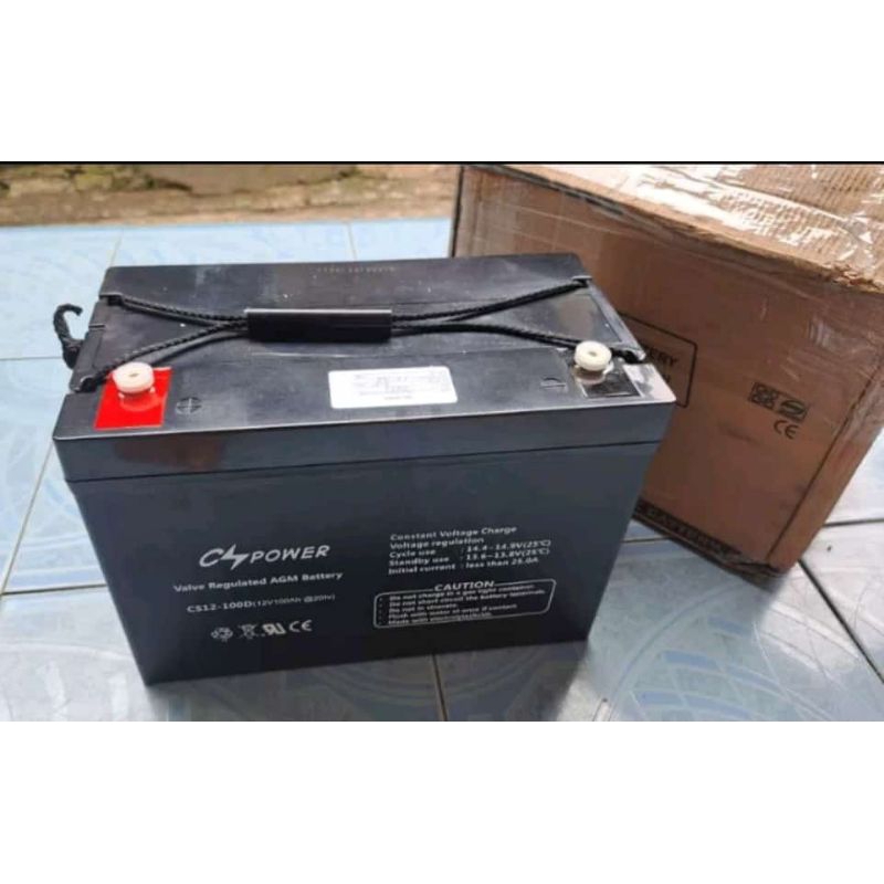 Jual battery vrla merek cs power 12v 100ah | Shopee Indonesia