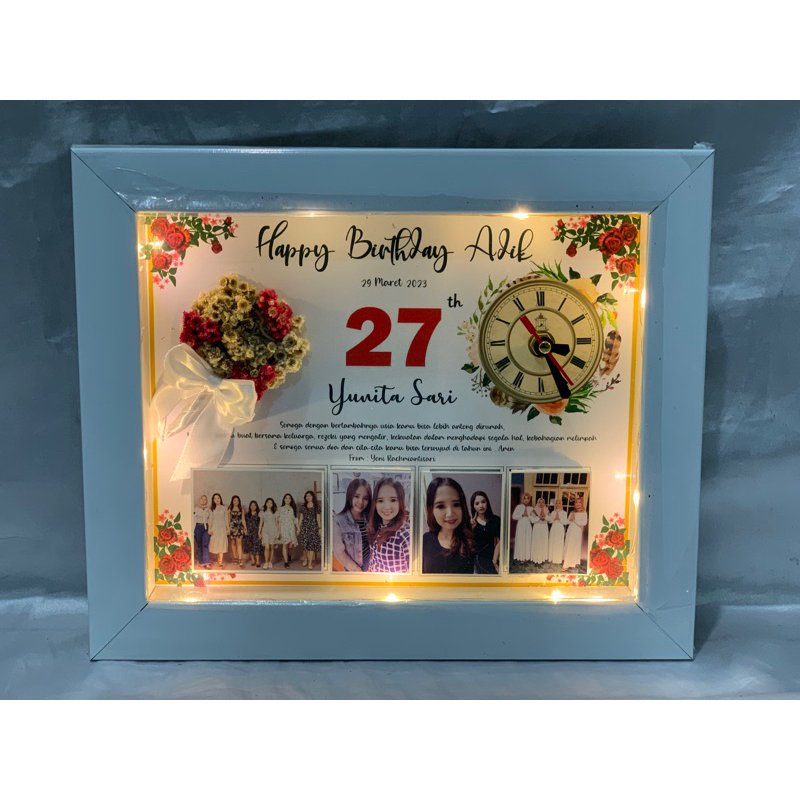 Jual POP UP FRAME FLOWER IN FRAME Kado pernikahan wedding nikah ultah ...