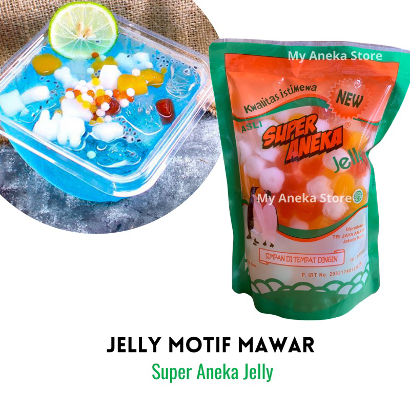 Jual Jelly motif bunga mawar“ Super Aneka Jelly “ /jelly karakter ...