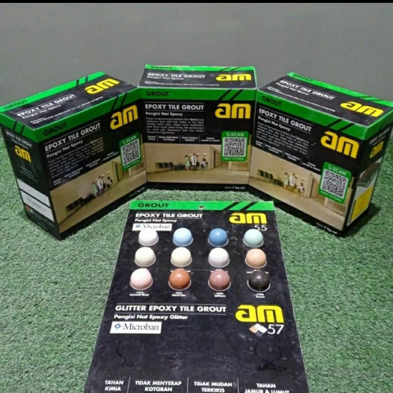 Jual AM Epoxy Tile Grout AM-55 Pengisi Nat Waterproof | Shopee Indonesia