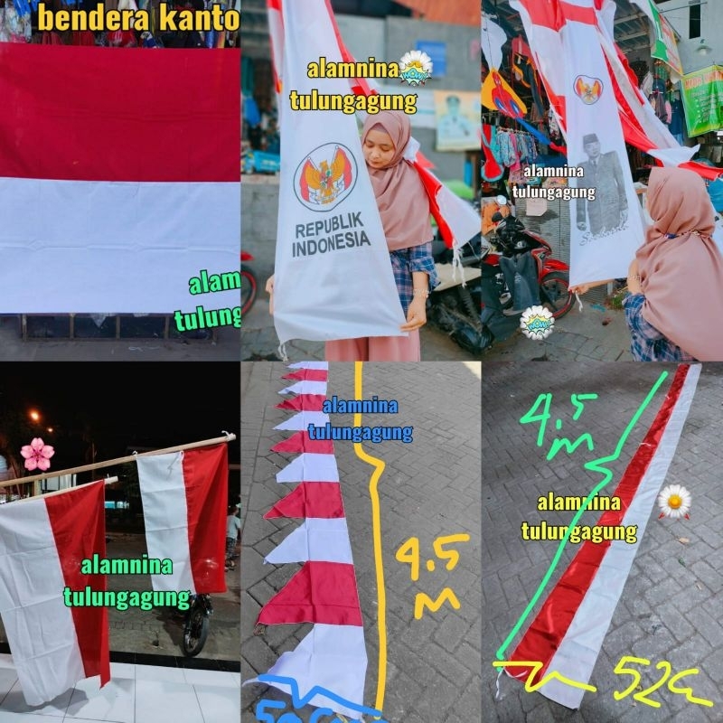 Jual bendera merah putih umbul umbul merah putih bendera jalan bendera kantor | Shopee Indonesia