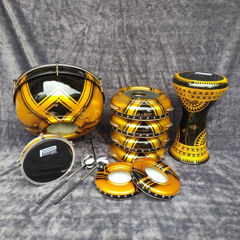 Jual Rebana Hadroh Albanjari // Rebana Jepara Motif // Hadrah Satu ...