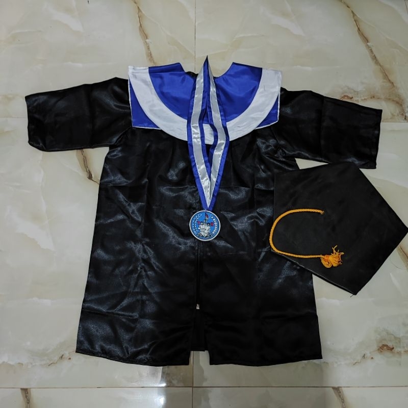 Jual Toga Wisuda Anak List biru putih TK SD SMP | Shopee Indonesia