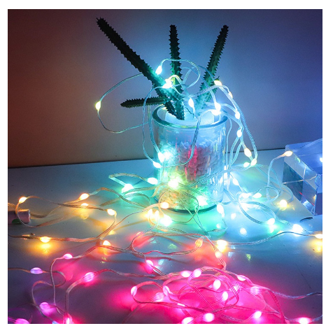 Jual Lampu led string running rgb 10 meter 5v sensor suara remote dan ...