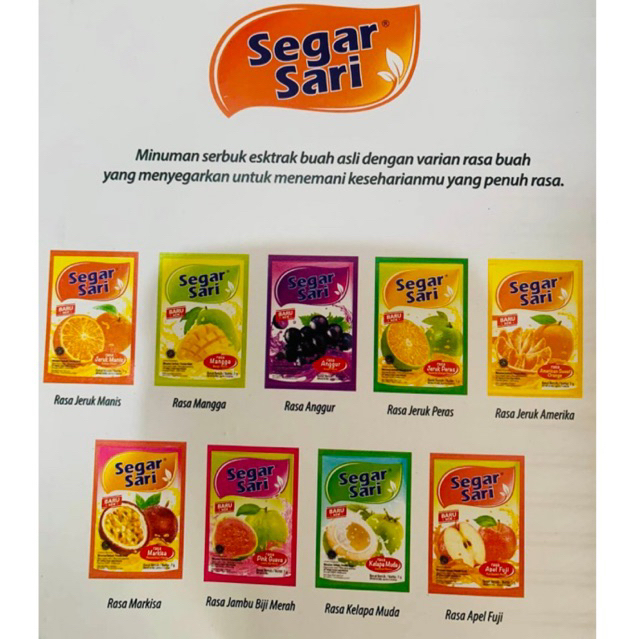 Jual SEGARSARI MINUMAN SERBUK 10pcs | Shopee Indonesia