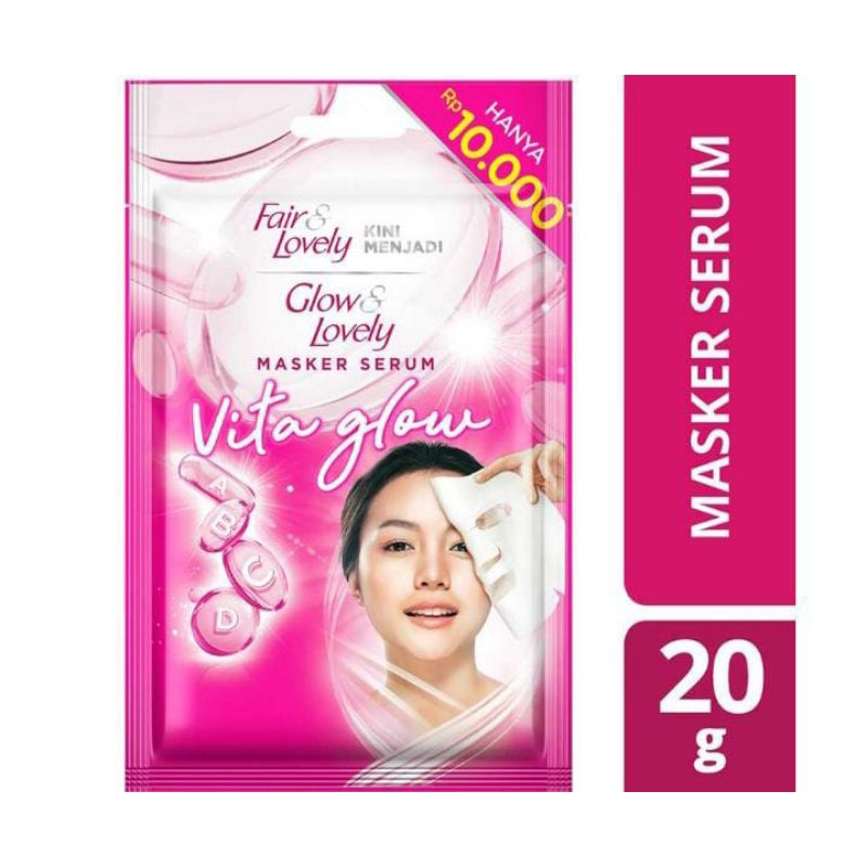 Jual Glow & Lovely Multivitamin Serum Sheet Mask 20 g | Shopee Indonesia