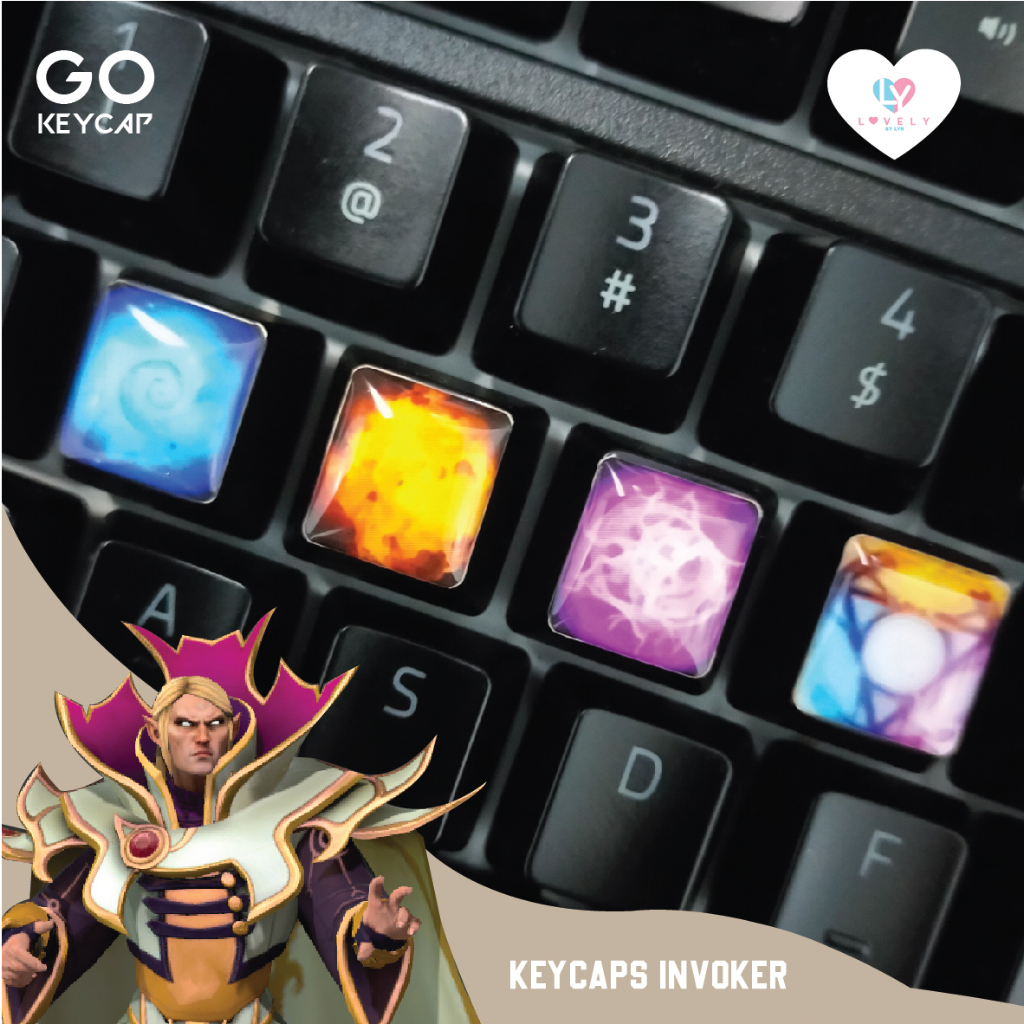 Jual Keycaps PBT Dota 2 Invoker Ability | GO KEYCAPS | Shopee Indonesia