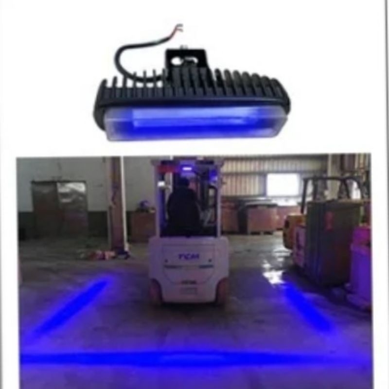 Jual Blue Line Forklift Lampu Line Blue Zone Forklift Safety lamp ...