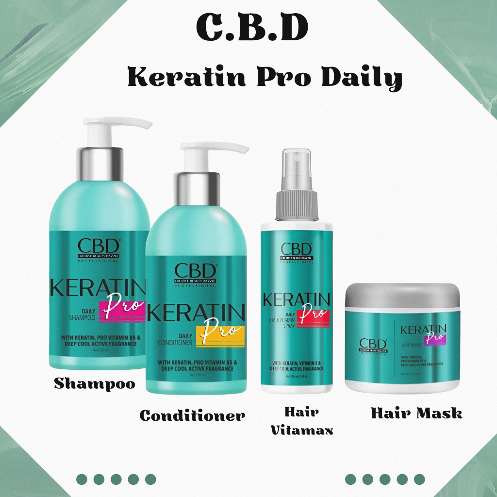 Jual CBD Professional Keratin Pro Daily Shampoo/Conditioner/Hair ...