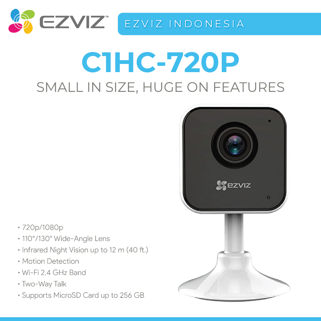 Jual EZVIZ C1HC 720P WIRELESS HD INDOOR IPCAM 2 WAY AUDIO MOTION ...