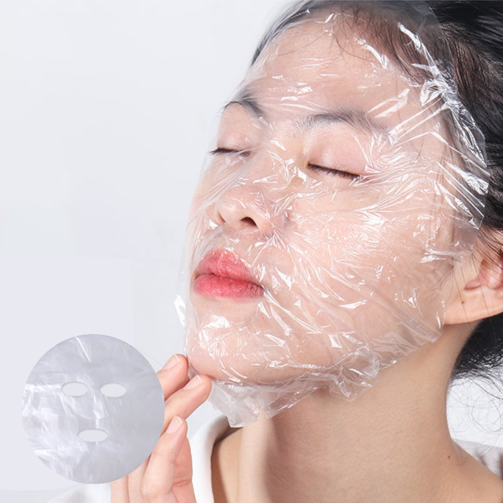 Jual Masker Wajah Plastik PE Flm Plastic Mask Wrap Serum Wraping Isi ...