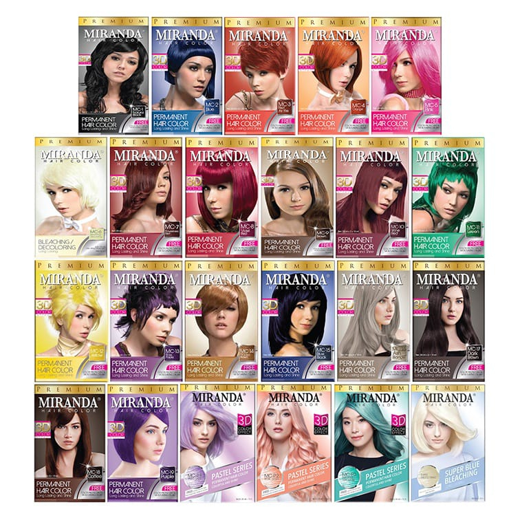 Jual Miranda Hair CoLOr-Pewarna RambuT-Cat Rambut-miranda | Shopee ...