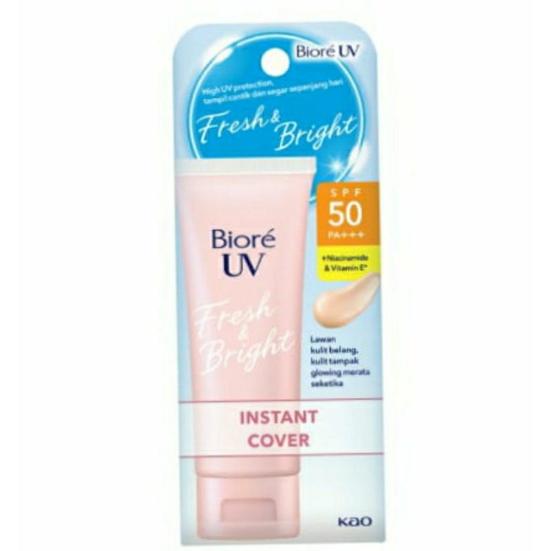 Jual Biore UV Fresh & Bright Instant Cover SPF 50 30g | Shopee Indonesia