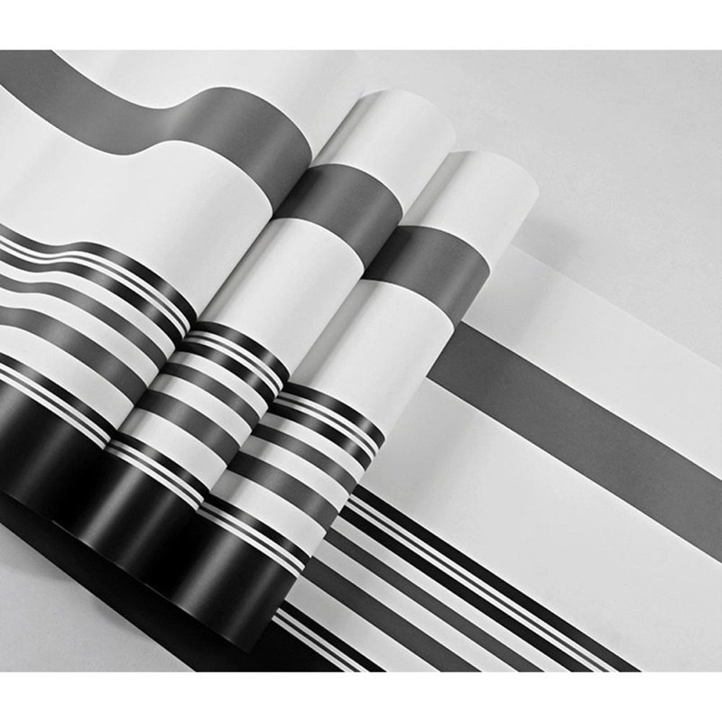 Jual Wallpaper Dinding Stiker Wallpaper Salur garis Hitam Kecil 7ms/d 8m Lebar 45cm | Shopee ...