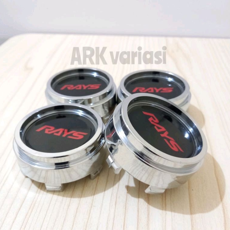 Jual dop velg racing rays chrome tabung diameter 6.5 cm | Shopee Indonesia