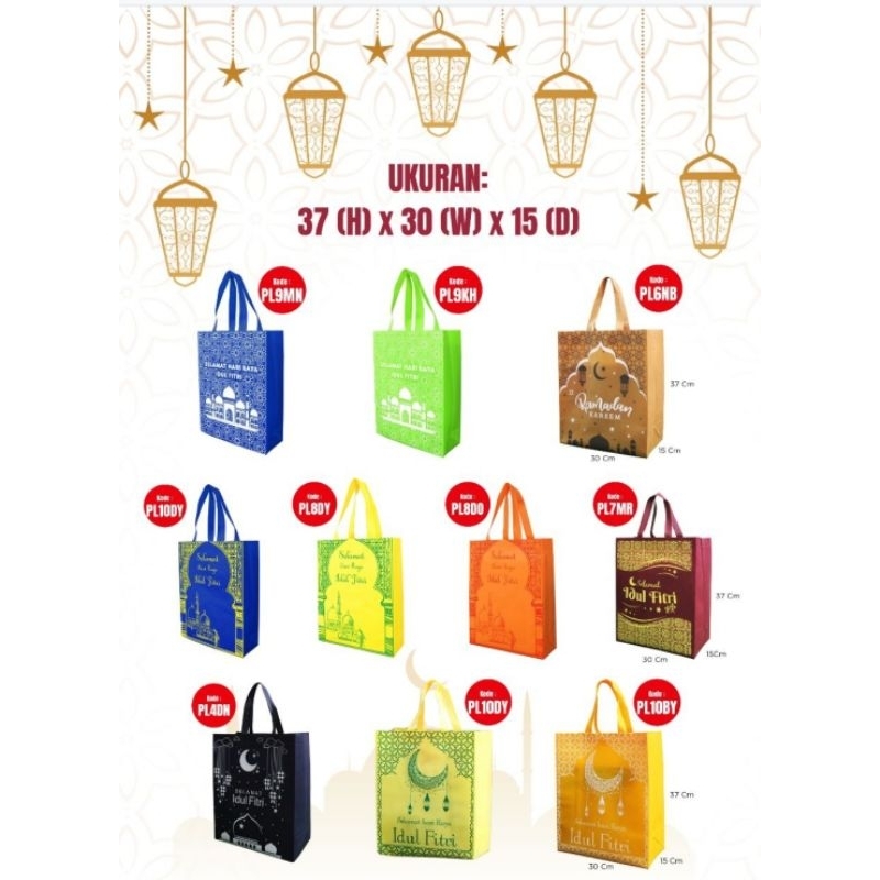 Jual Tas parcel / sembako / souvernir lebaran spunbond isi 12pcs ...