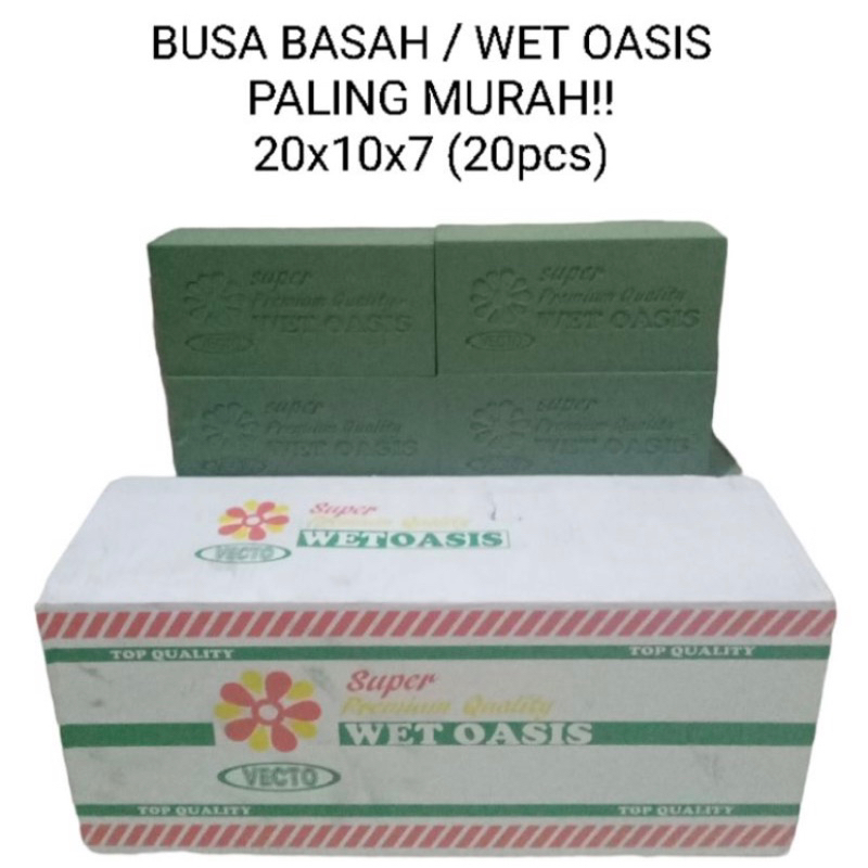 Jual wet foam busa oasis basah super premium quality | Shopee Indonesia