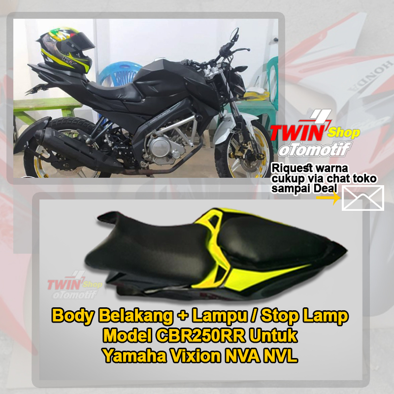 Jual Body Belakang CBR250RR Untuk Vixion NEW NVA NVL + Lampu / Stop Lamp, Body Belakang Vixion ...