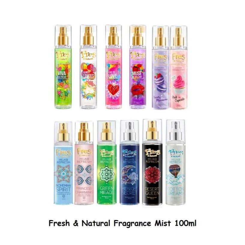 Jual Fres & Natural Spray Cologne Botol 100ml | parfum mist BT21 ...