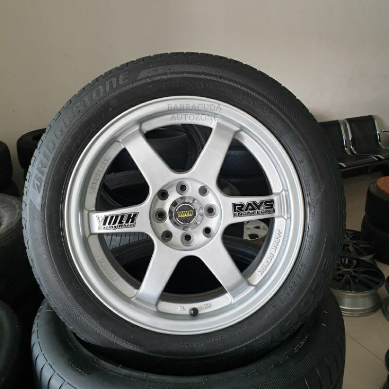 Jual Velg 2nd TE37 R16 lebar 7 4x114 4x100 ring 16 ban 205/55 r16 | Shopee Indonesia