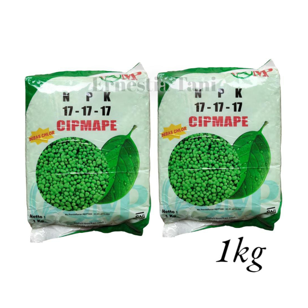 Jual Pupuk NPK Cipmape 17-17-17 1kg bebas chlor produksi CMP | Shopee Indonesia