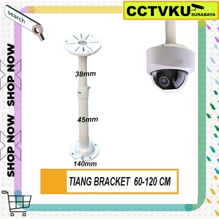 Jual TIANG BRACKET LURUS UNTUK KAMERA CCTV MENEMPEL di LANGIT-LANGIT 60 ...