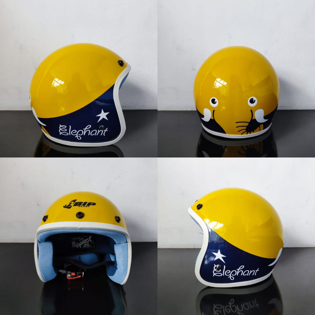 Jual HELM BOGO ANAK MINI POSH GAJAH KUNING 3-6TAHUN SNI + KACA HELM ...