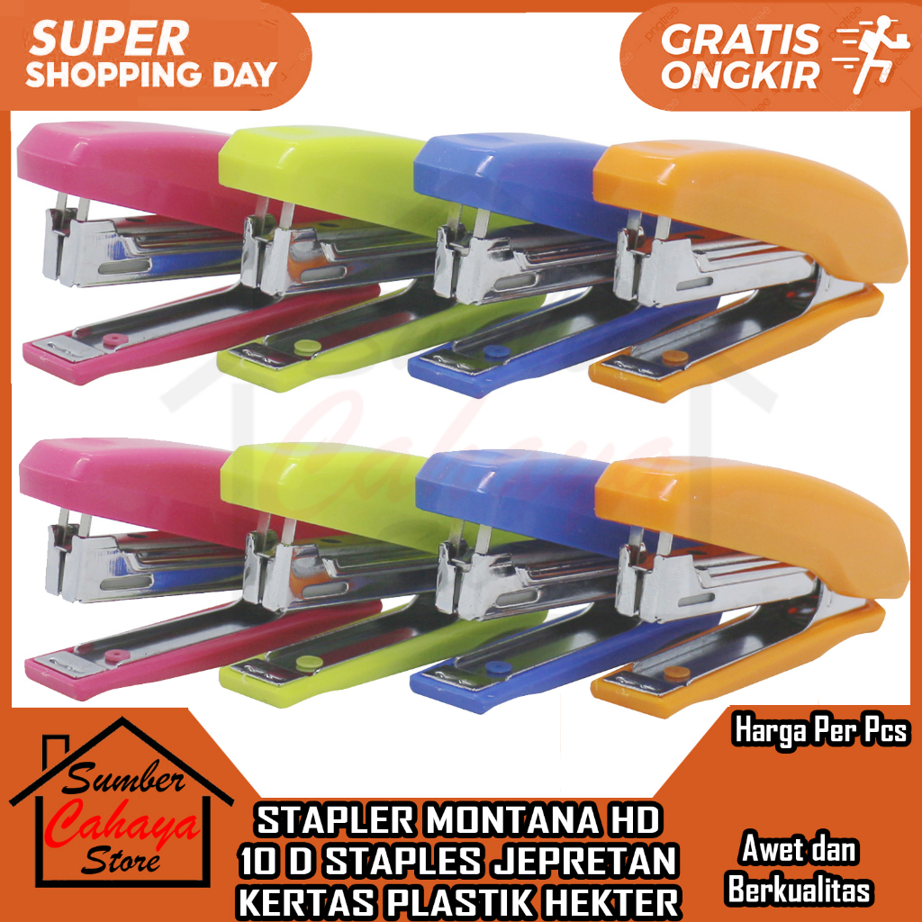 Jual STAPLER STAPLES JEPRETAN HD 10D MONTANA HEKTER WARNA STEPLER STEPLES KECIL MINI TANGAN ...