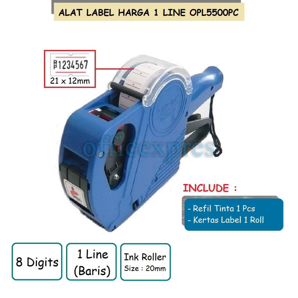 Jual Mesin Alat Label Harga / Price label 8 digit /Cover plastik ...