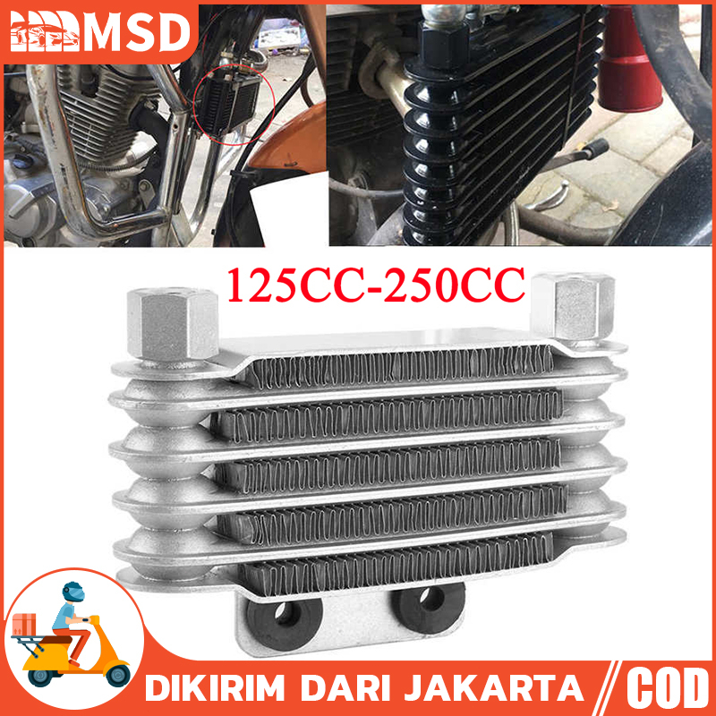 Jual Pengganti Radiator Pendingin Oli Mesin 5 Baris Engine Oil Cooler Radiator Untuk Motor 125 ...
