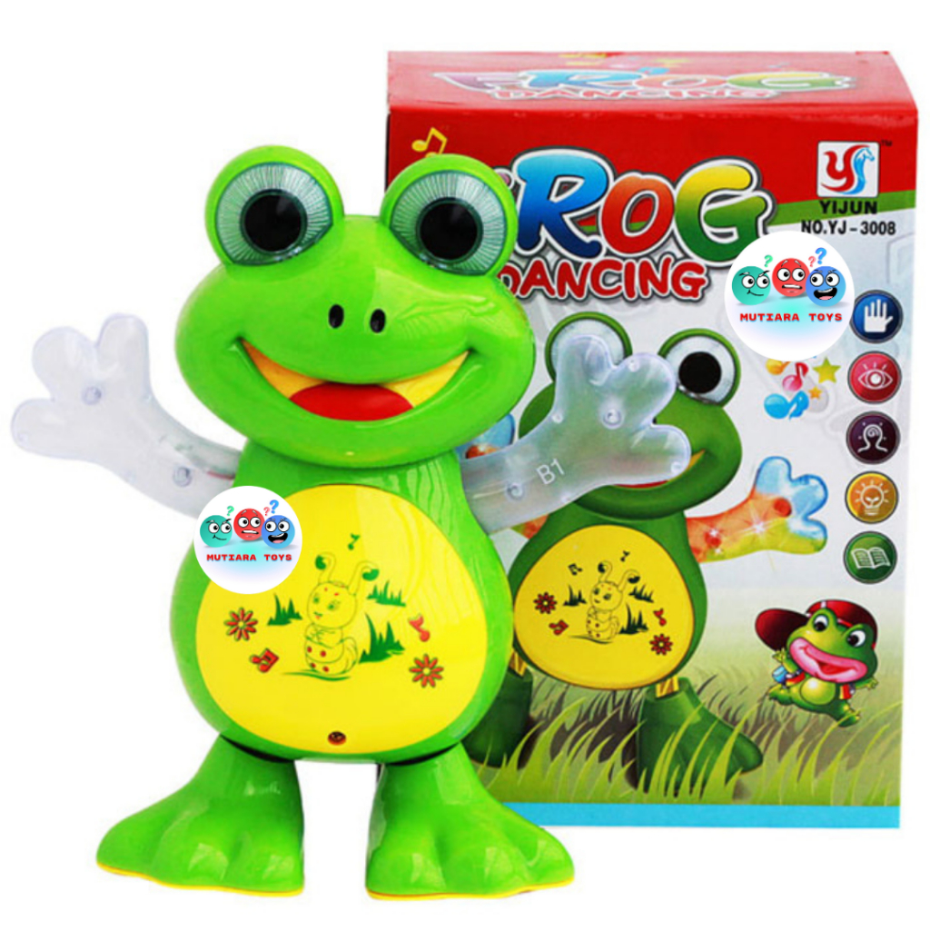 Jual MUTIARATOYS Mainan Anak Lucu Frog Dancing Suara Dan Lampu Mainan ...