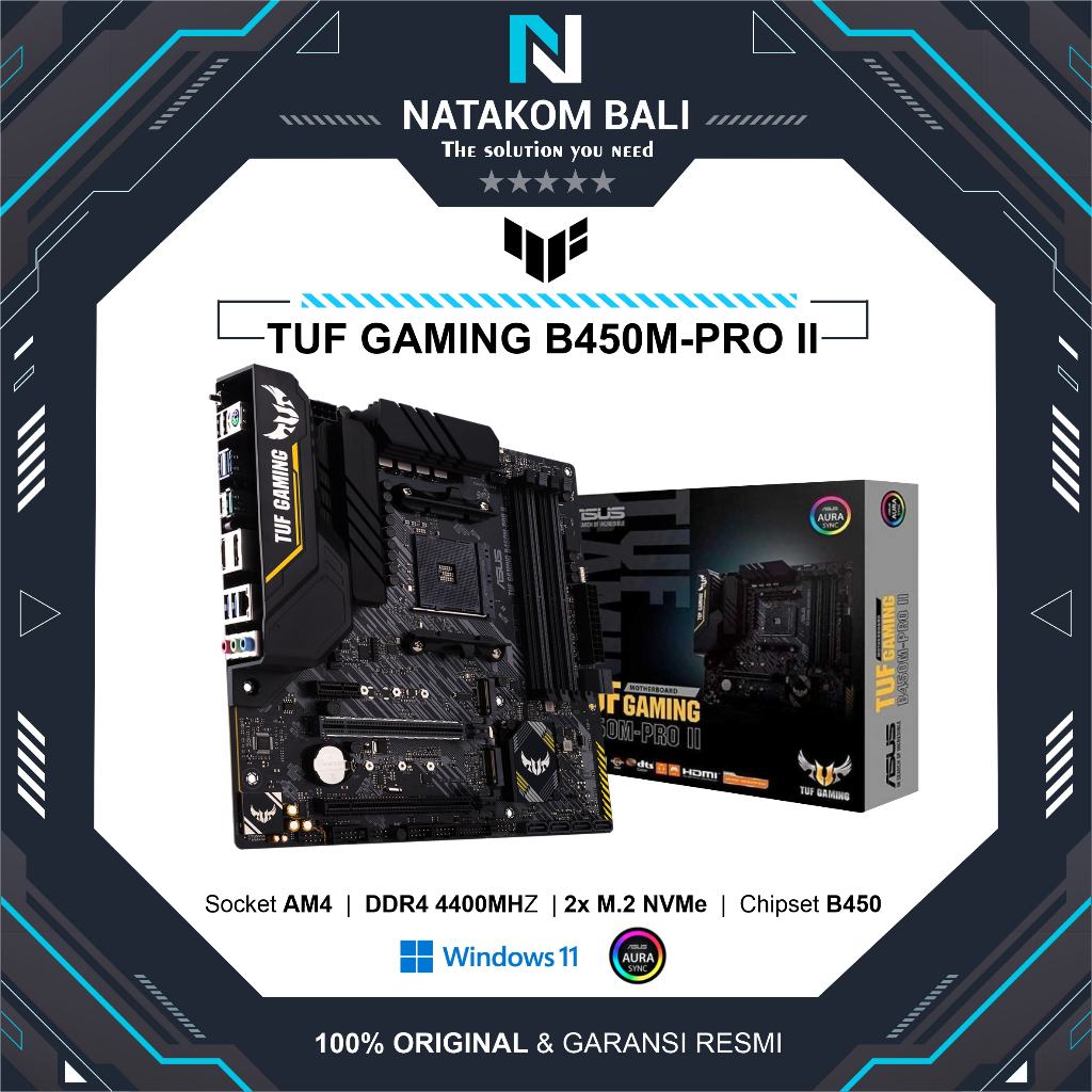 Jual MOTHERBOARD ASUS TUF GAMING B450M-PRO II | Shopee Indonesia