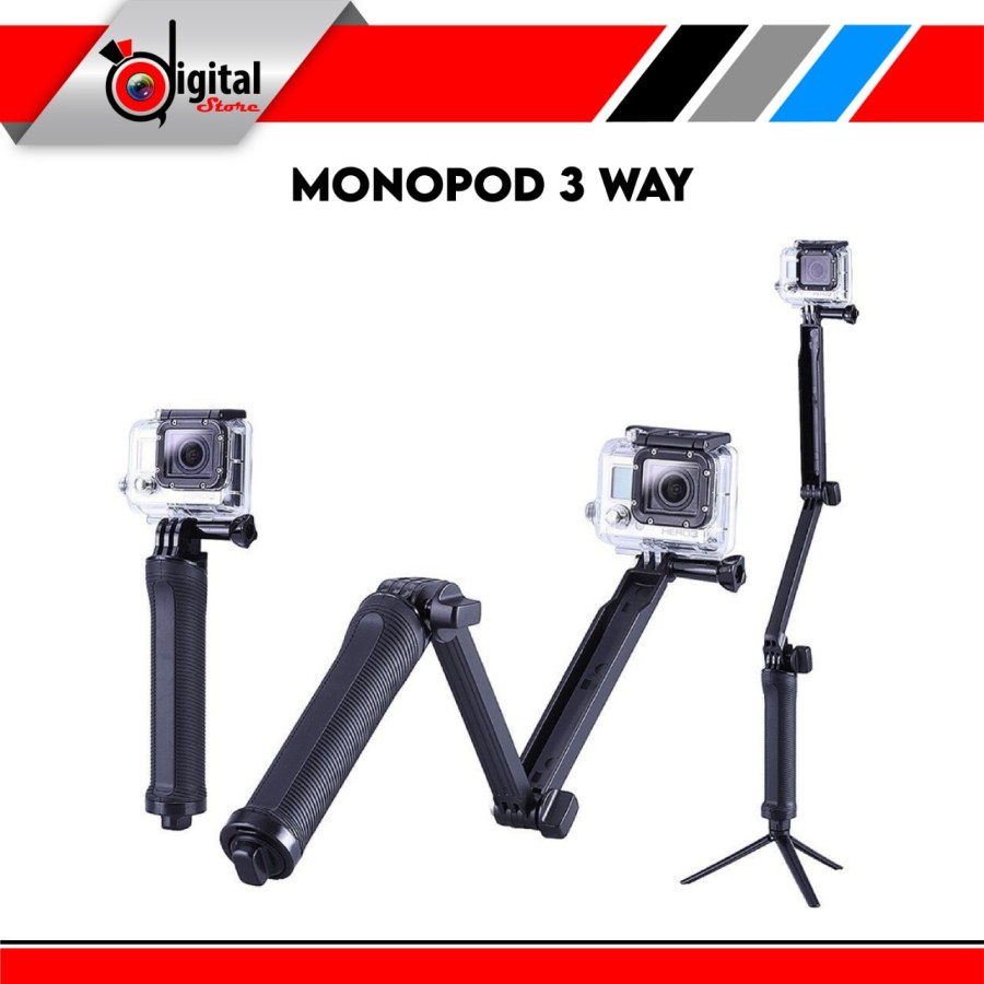 Jual MONOPOD 3 WAY /3WAY TONGSIS | Shopee Indonesia