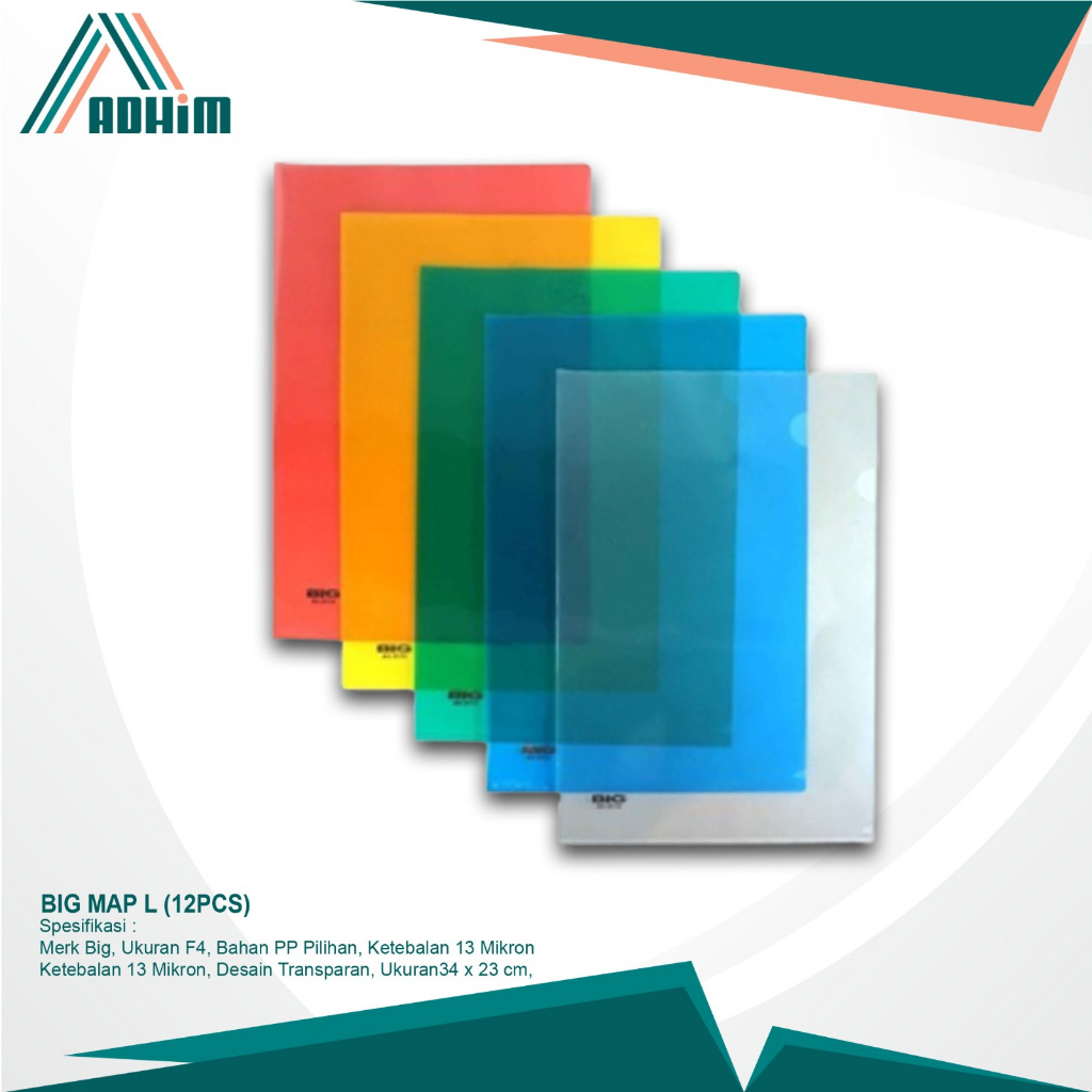 Jual Big Map L Map Dokumen Map Bening isi 12 Pcs | Shopee Indonesia