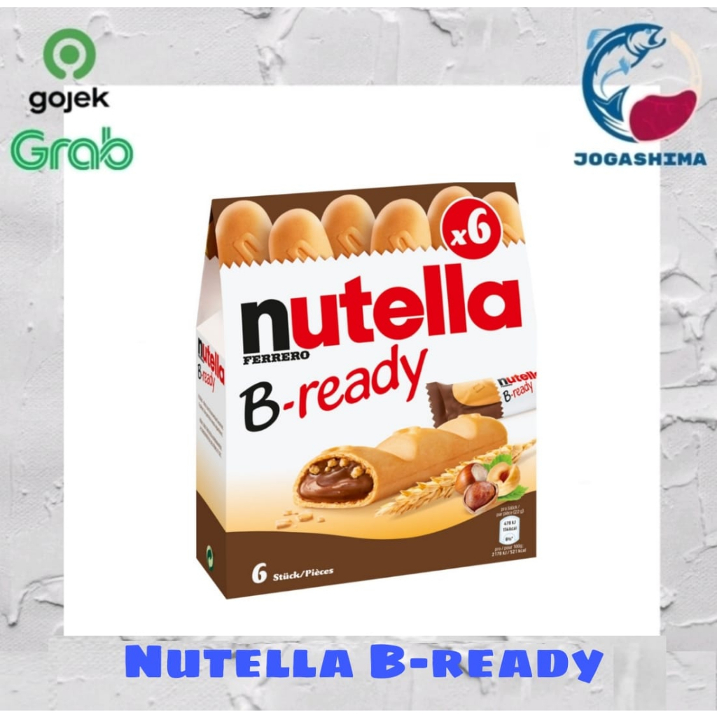 Jual Nutella B-ready pack 6pcs / Wafer isi nutella bready isi 6 132grm ... Jual Nutella B-ready pack 6pcs / Wafer isi nutella bready isi 6 132grm ...