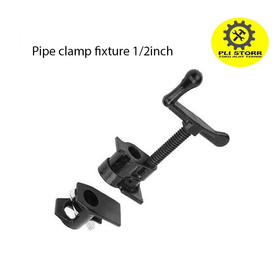 Jual Pipe Clamp Fixture 1/2 inch - Bar Clamp for Woodworking Klem Pipa ...