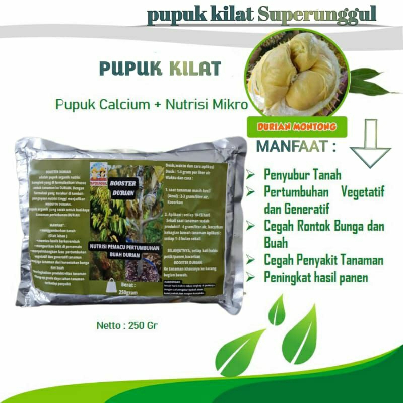 Jual Pupuk Organik Pelebat Buah Dan Booster Durian Cepat Berbuah Lebat | Shopee Indonesia