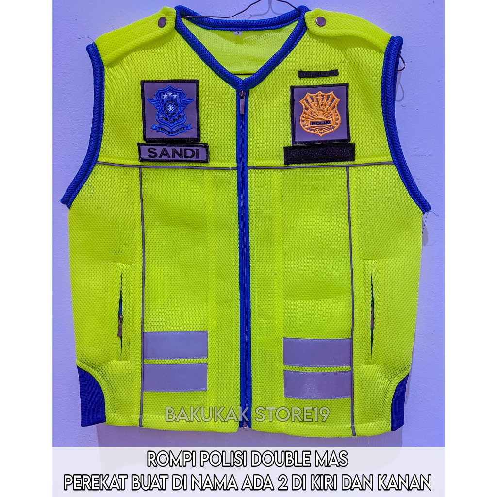 Jual ROMPI POLISI LANTAS POLANTAS BAHAN TEBAL DOUBLE MAS | Shopee Indonesia