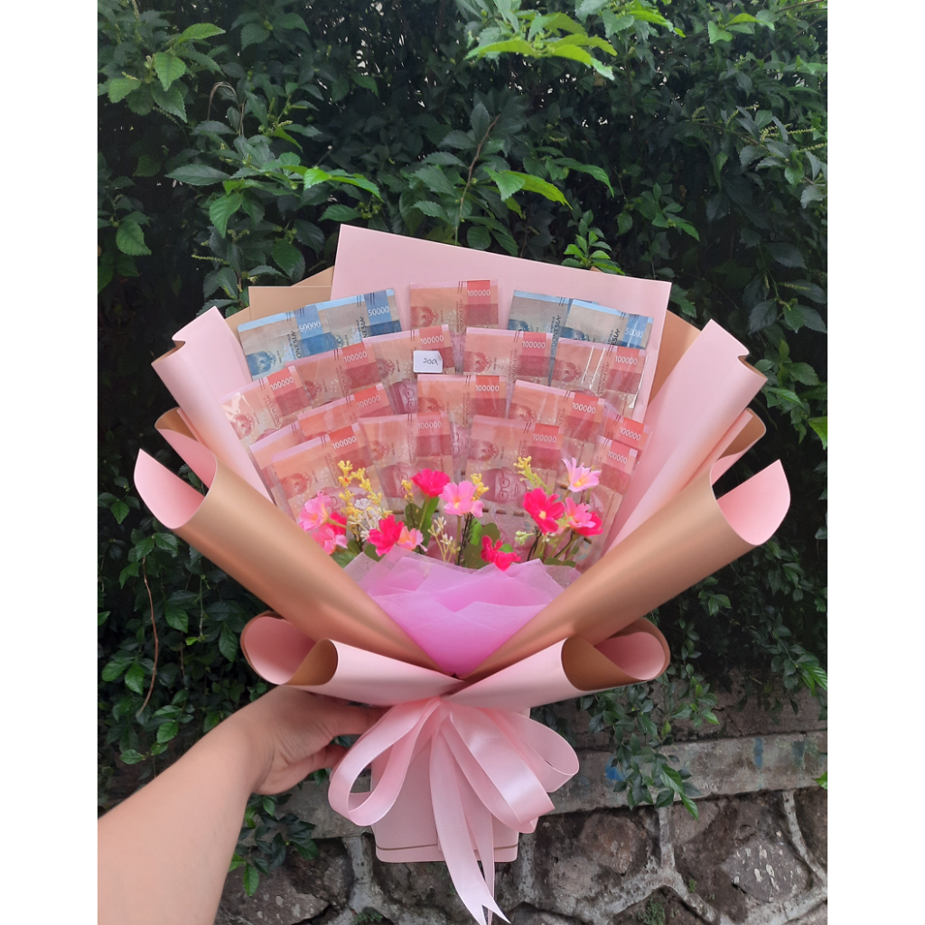 Jual PO H+1 money Bouquet / isi 400K-1JT/ Bouquet wisuda/ Buket uang ...