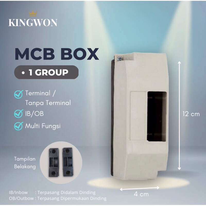 Jual BOX MCB 1 GROUP/TEMPAT MCB/BOX MCB I GROUP/1 PHASE/KOTAK MCB ...